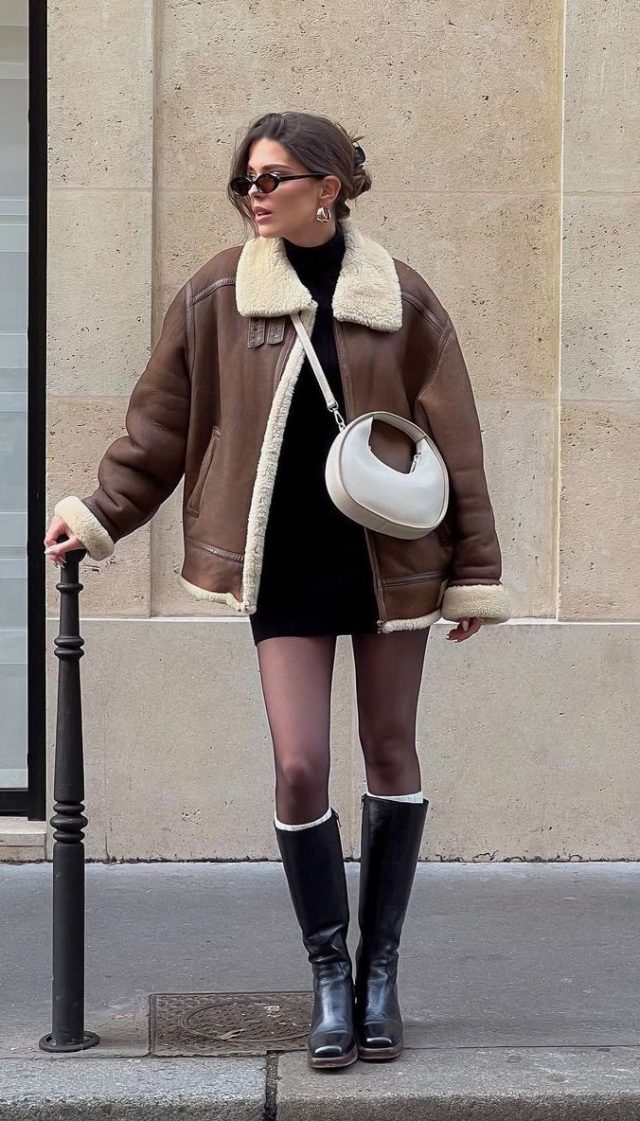 13 Ways to Wear Shearling Coats like a French Girl