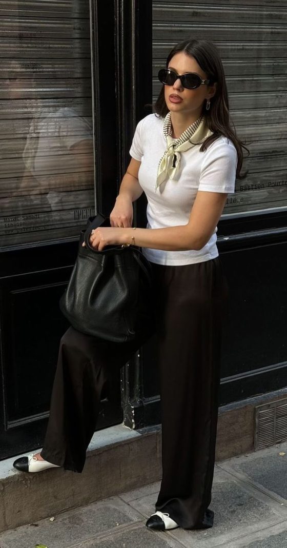 6 French Girl Silk Scarf Outfit Ideas for Timeless, Chic Style